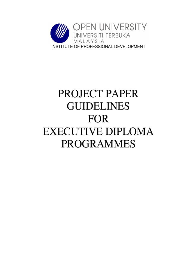 EDOSH Project Paper Guidelines | PDF | Adult Education | Distance Education