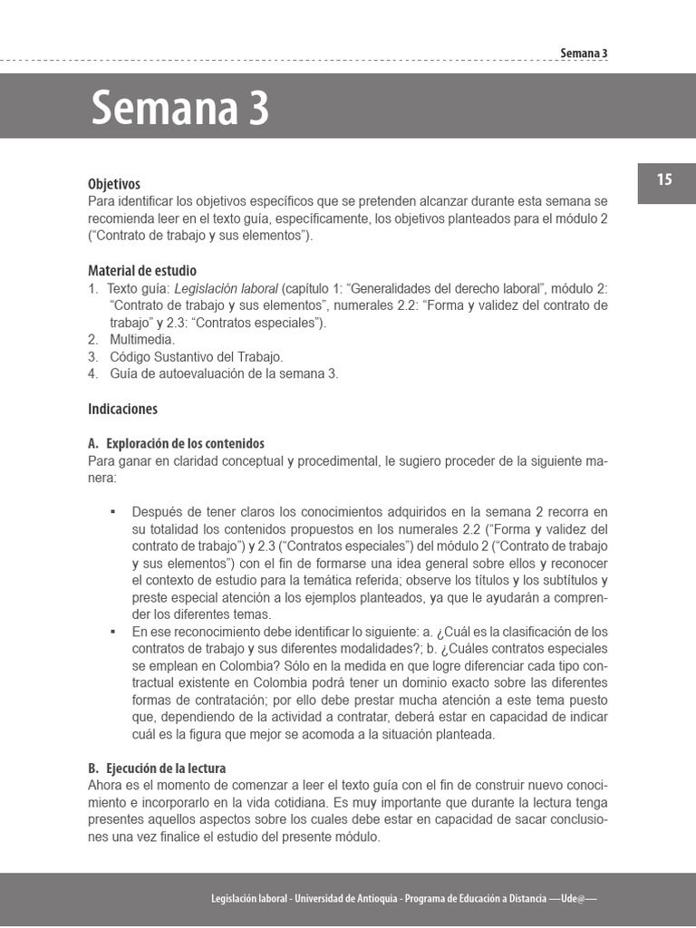GuiaEstudio LL Semana3 | PDF | Derecho laboral | Business