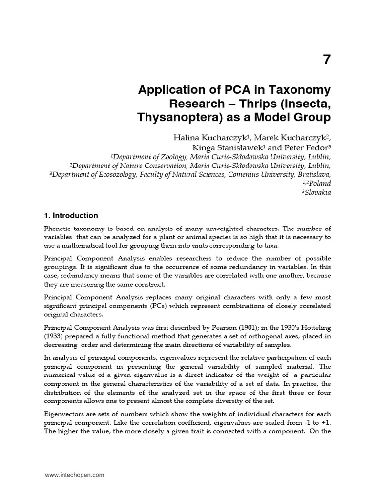 Principal Component Analysis Multidiscip Pdf Principal Component