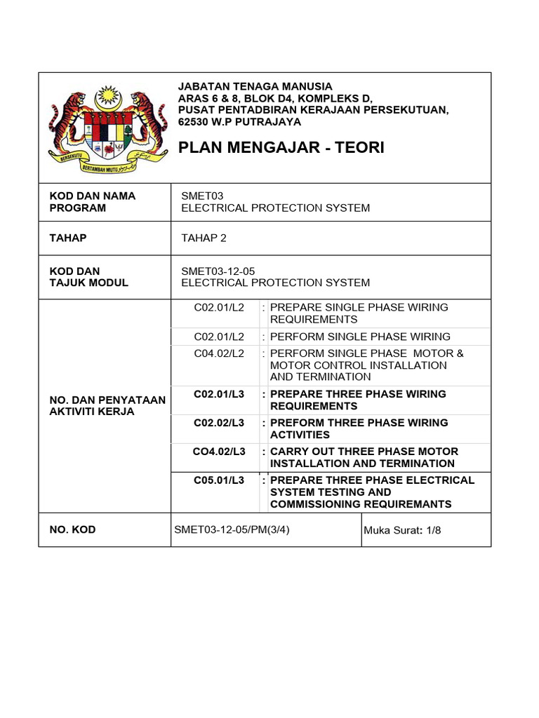 Sme-03-12-05pm (3-4) - Jenis Peranti Perlindungan Satu Fasa (Toeri 3) | PDF