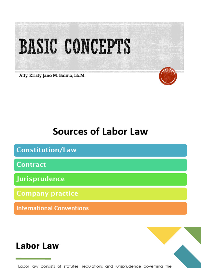 Overview of Labor Law Sources and Types | PDF | Labour Law | Employment