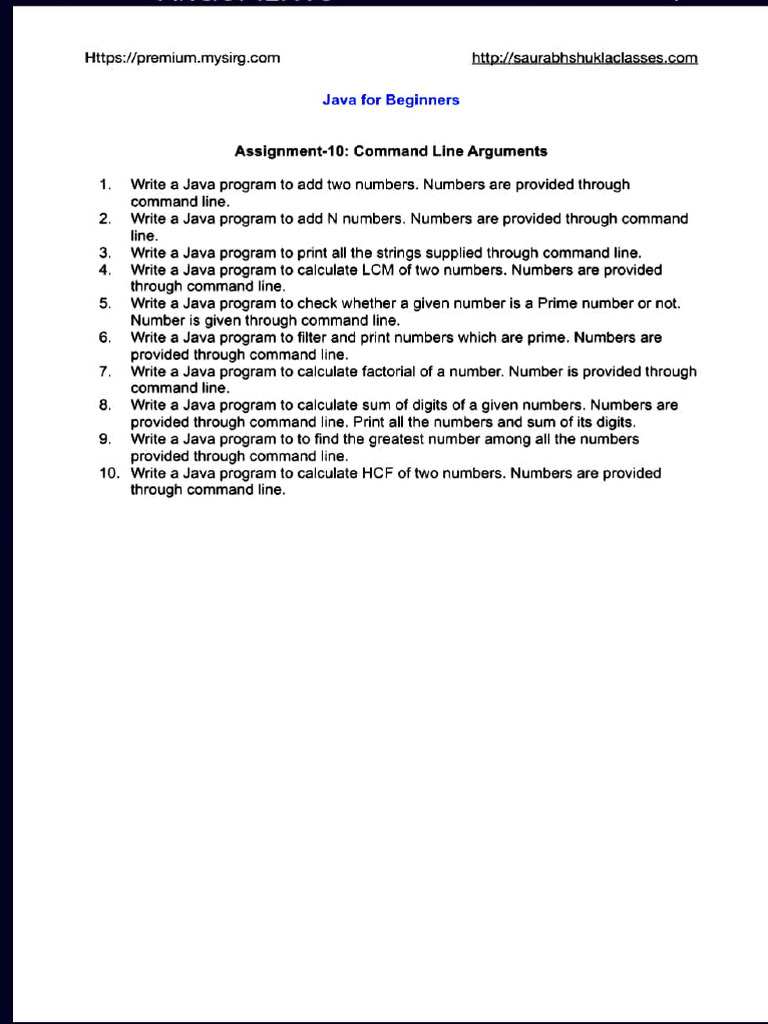Ass-10_CMD Line Arguments | PDF