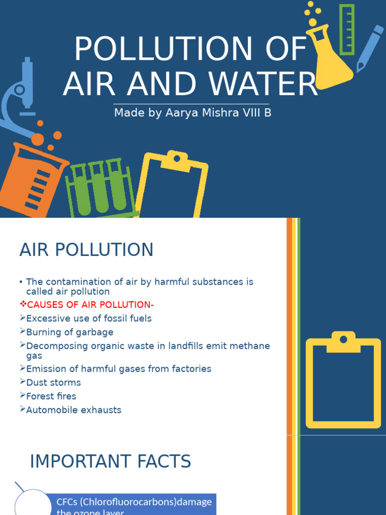 Air and Water Pollution Overview | PDF | Atmosphere Of Earth | Water