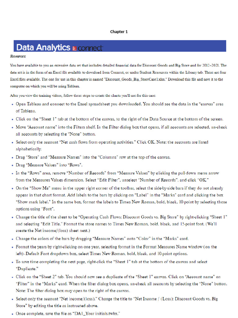 Data Analytics Assignment ACCT 3220-6031-4 | PDF