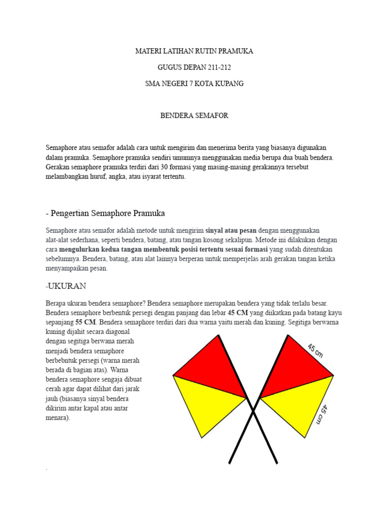 Bendera Semaphore | PDF