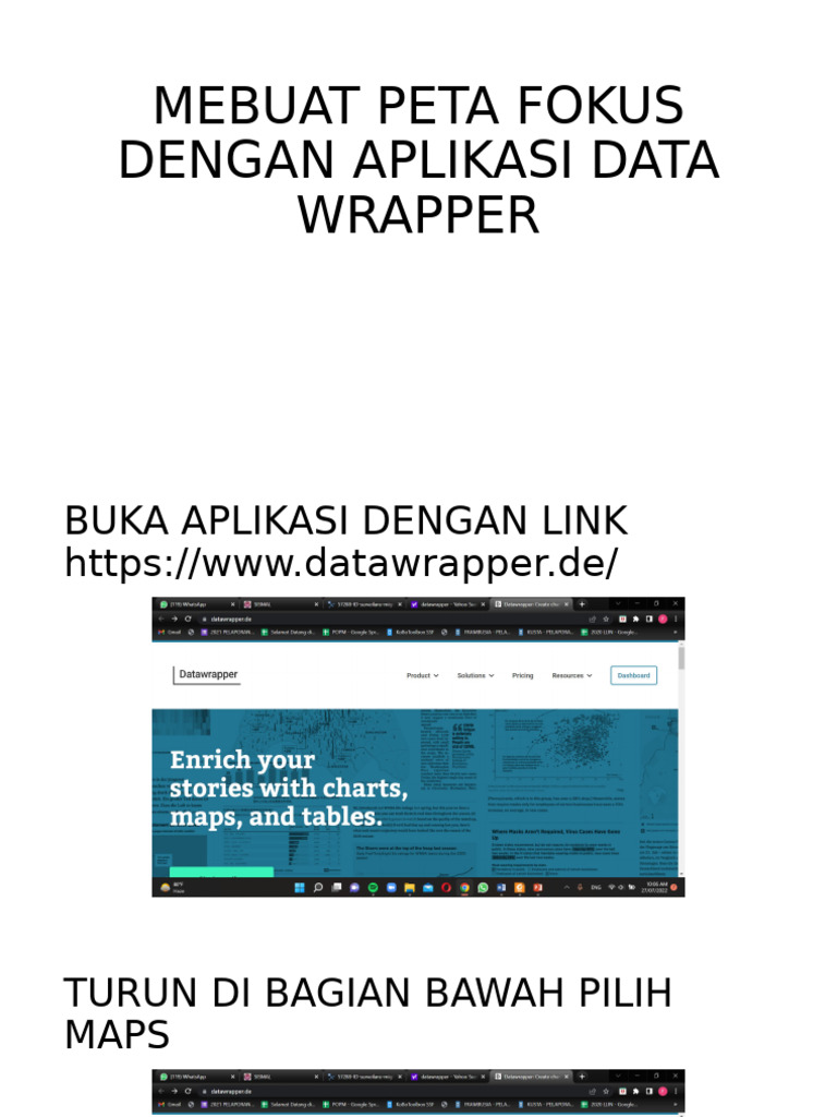 Mebuat Peta Fokus Dengan Aplikasi Data Wrapper | PDF