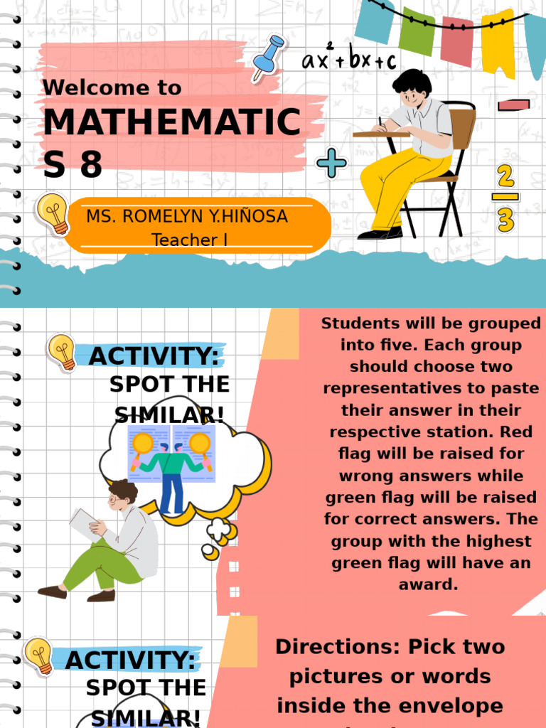 MATH 8 COT 1ST QUARTER | PDF | Factorization | Polynomial