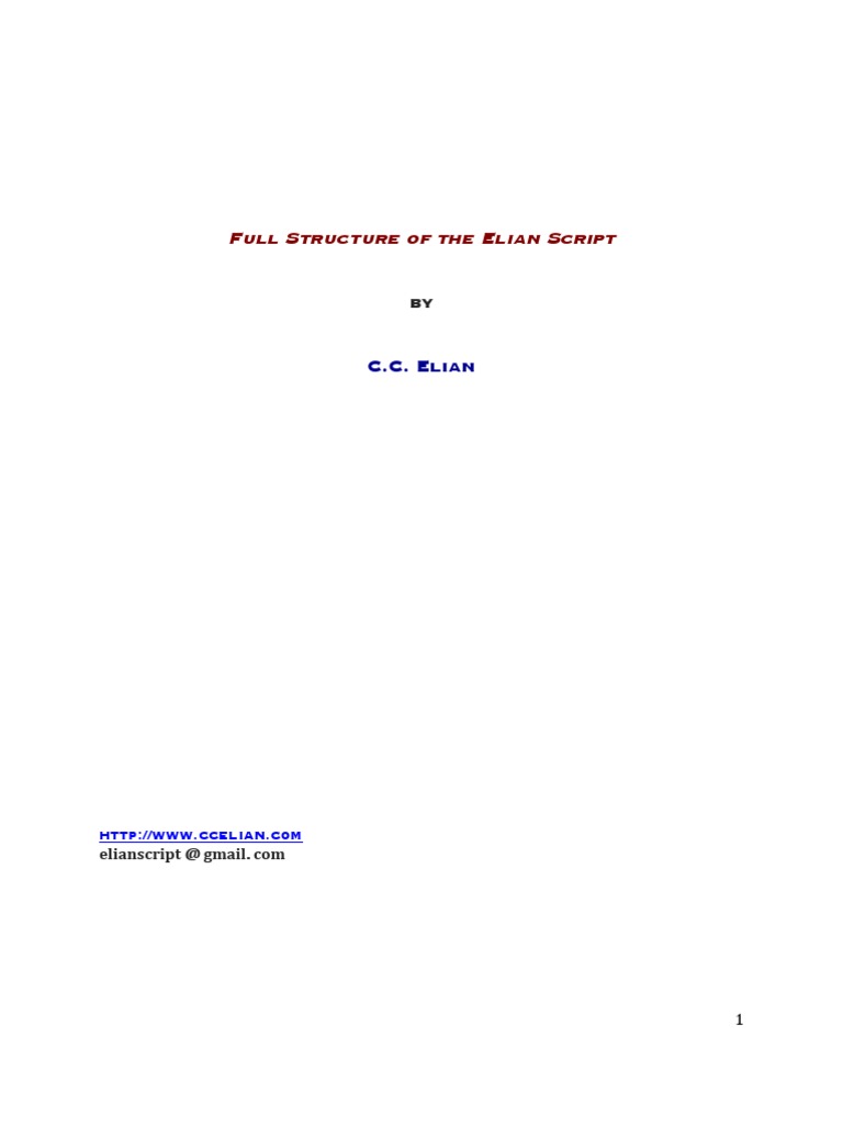 Elian Script | PDF | Alphabet | Calligraphy