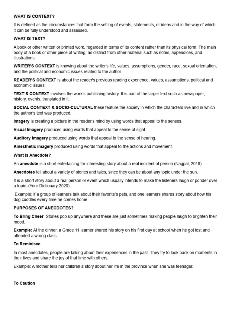 What is Context | PDF | Writers | Books