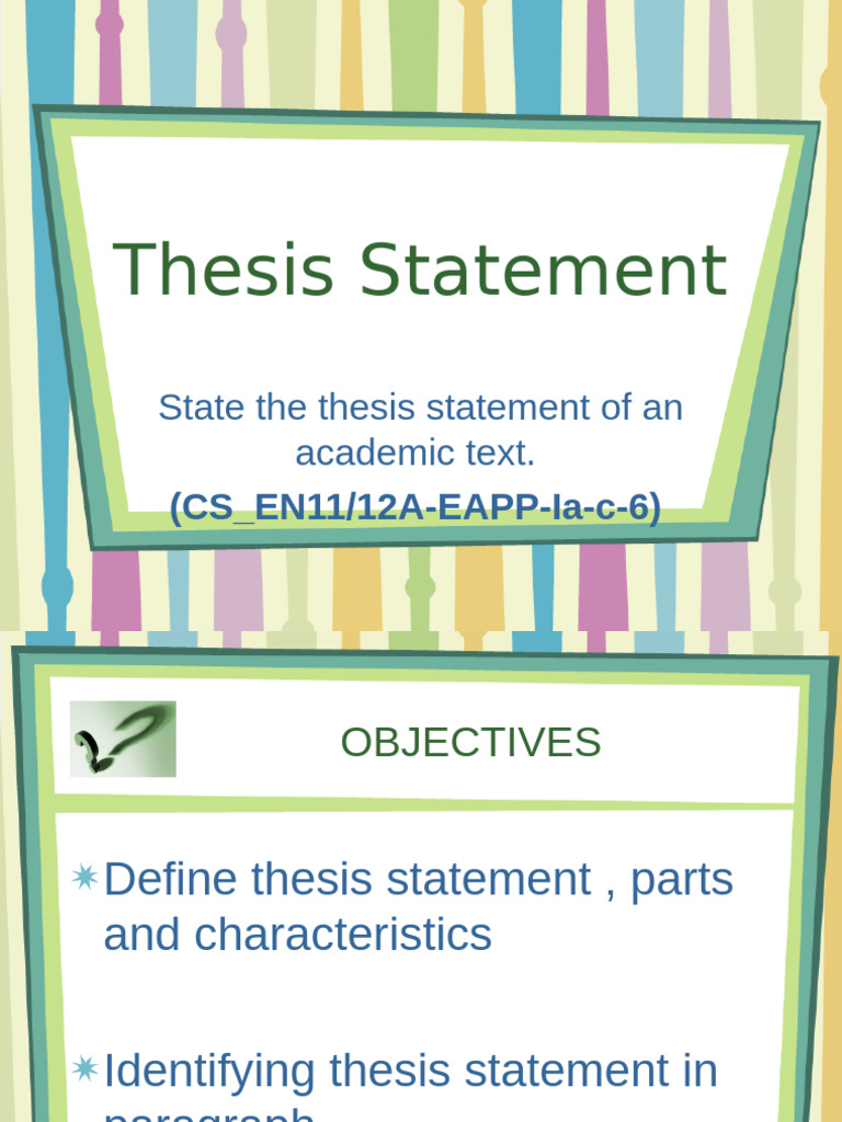 Identifying Thesis Statement | PDF | Cost Of Living | Essays