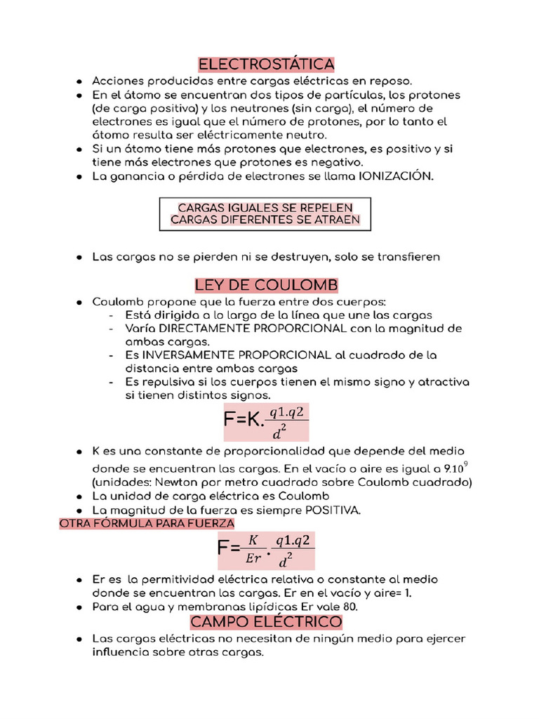 Electrostatica | PDF