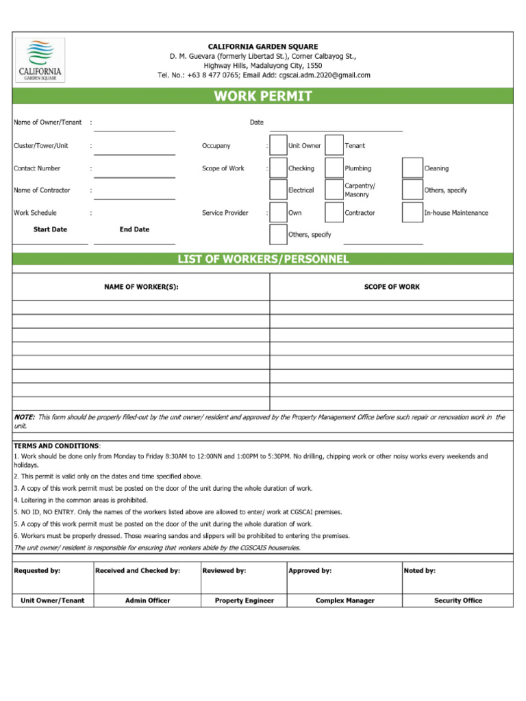 Work Permit (2022) - 1687326127 | PDF