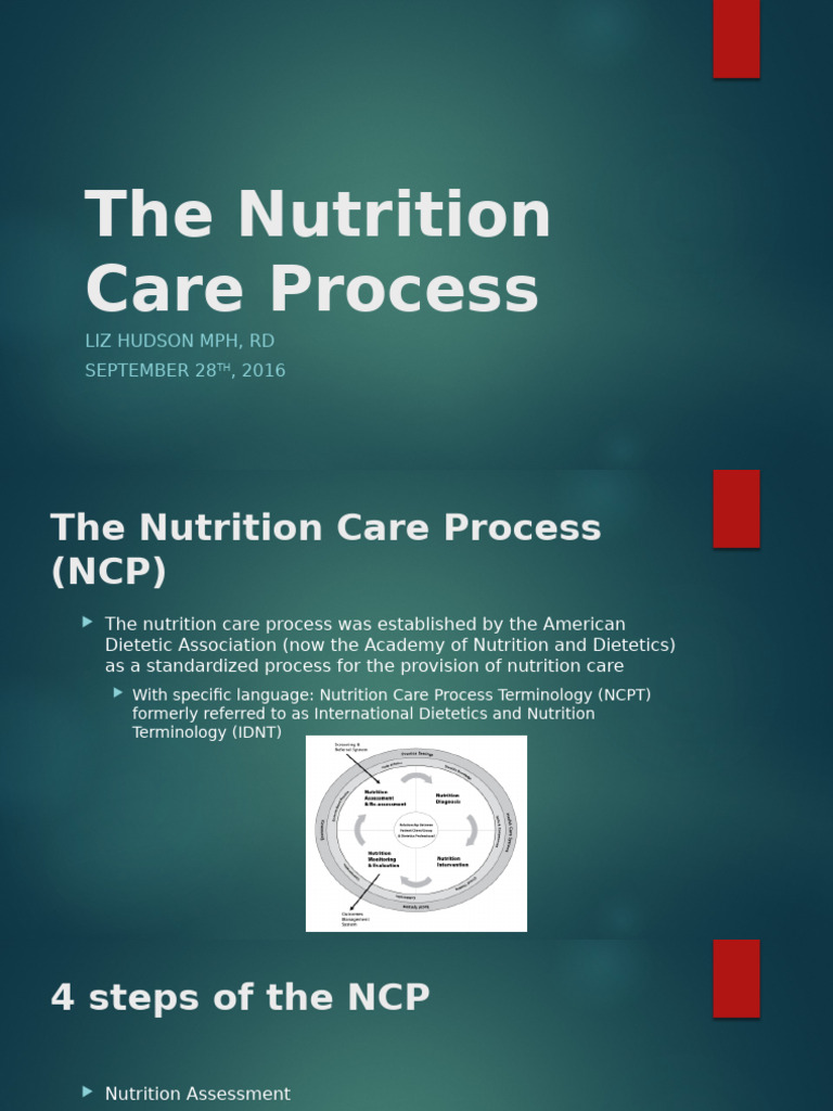 The Nutrition Care Process | PDF | Medical Diagnosis | Dietitian