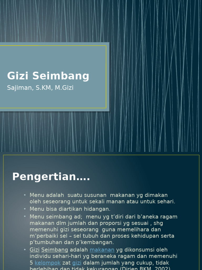 Menyusun Menu Seimbang | PDF | Kesehatan Holistik