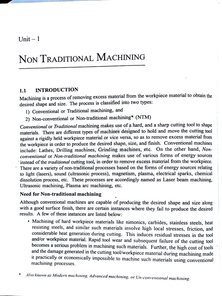 Module 1 | PDF | Machining | Secondary Sector Of The Economy