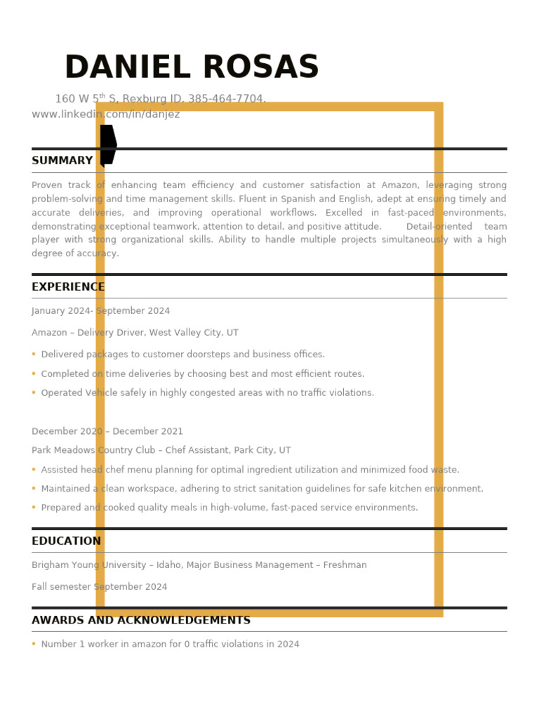 Resume Final Draft | PDF