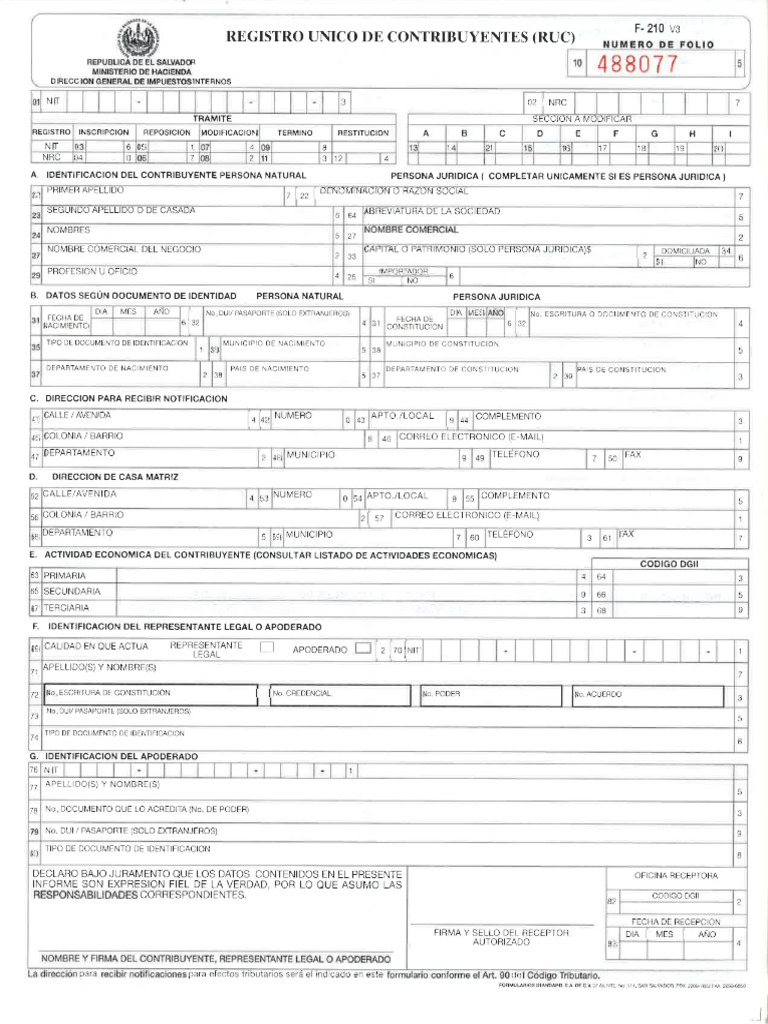 Scaner de f-210 Ruc | PDF