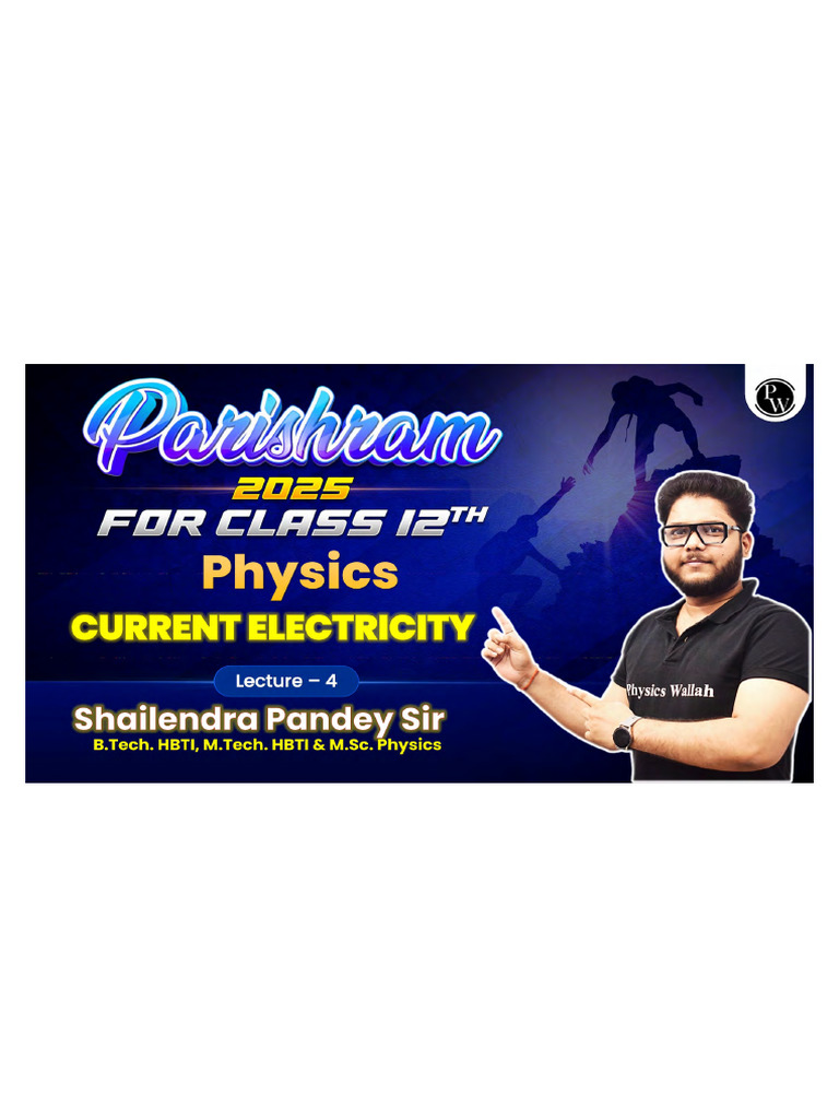 Open Current Electricity 04 Class Notes Parishram 2025.PDF 3 | PDF