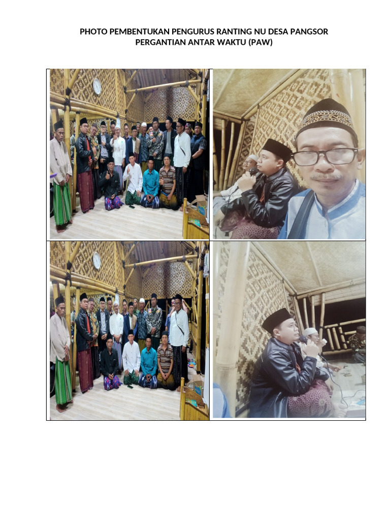 Photo Pembentukan Pengurus Ranting Nu Desa Pangsor | PDF