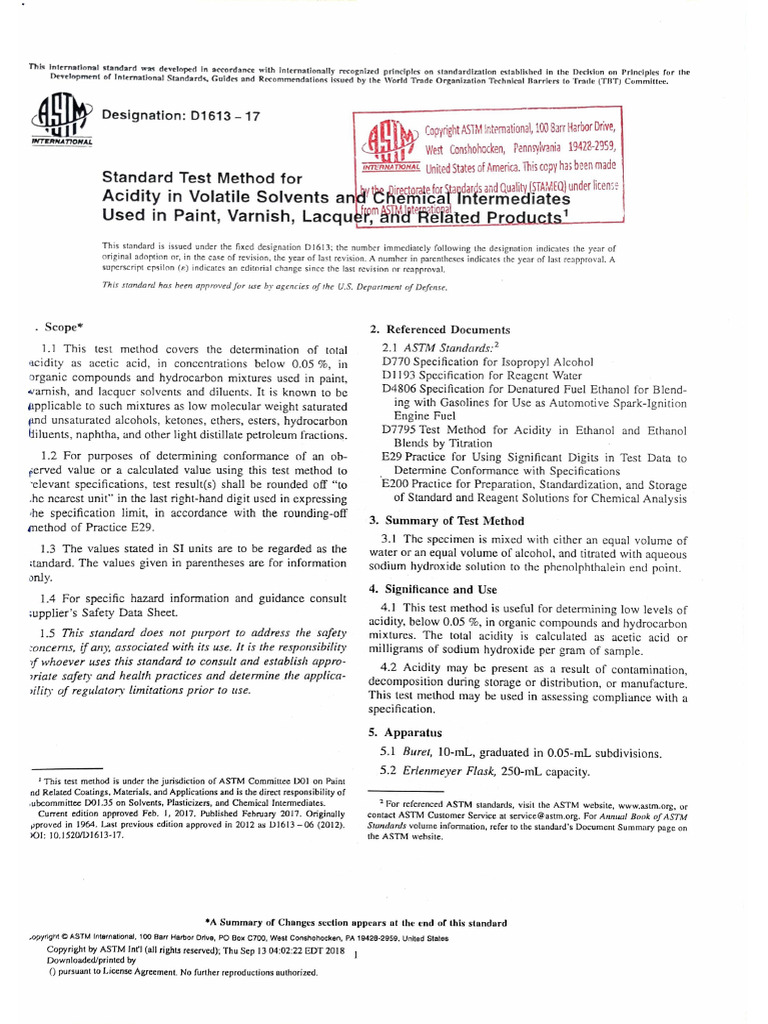 Astm D1613 | PDF