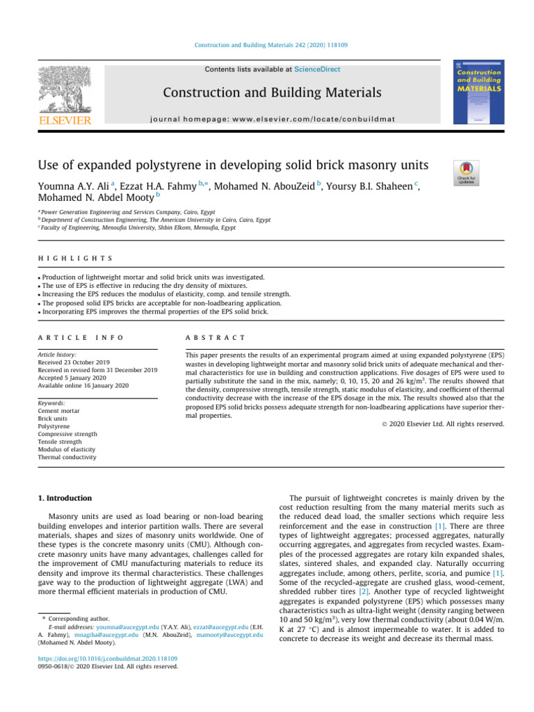 Construction and Bulding Materials | PDF | Concrete | Strength Of Materials