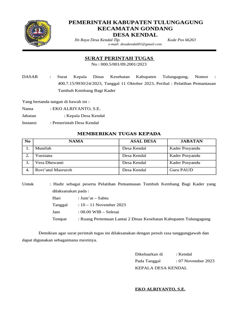 Surat Penugasan | PDF