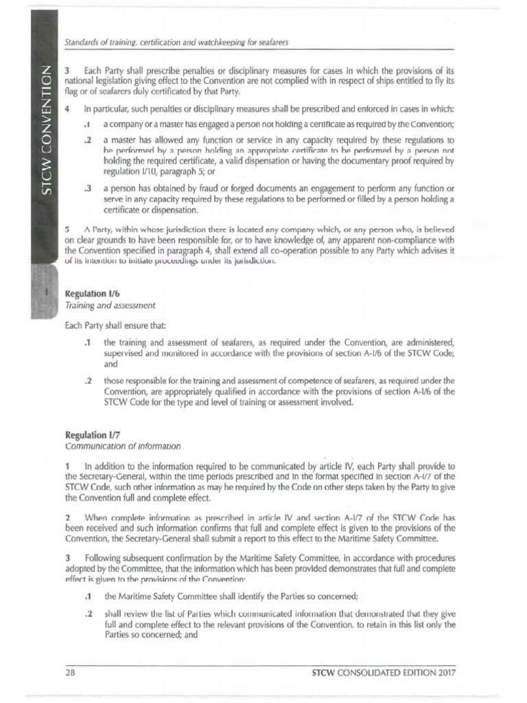 STCW Regulation I-6 On Who Is Qualfiied To Tech Seafarers | PDF