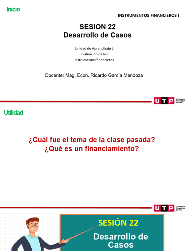 S11 - s2 - Instrumentos Financieros I | PDF | Interés | Préstamos