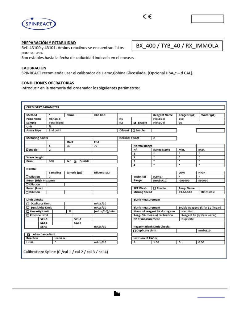Hba1c D Bx400 Tyb40 Rximmola Draft 01 | PDF | Laboratories | Scientific ...