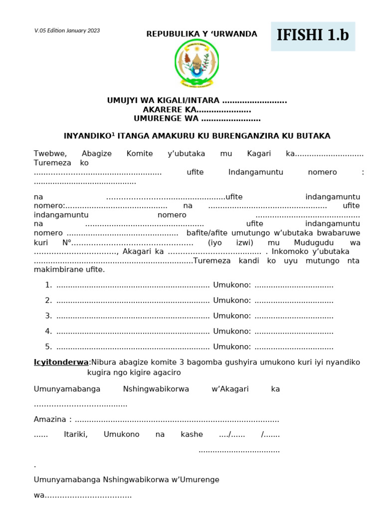 B Inyandiko Itanga Amakuru | PDF