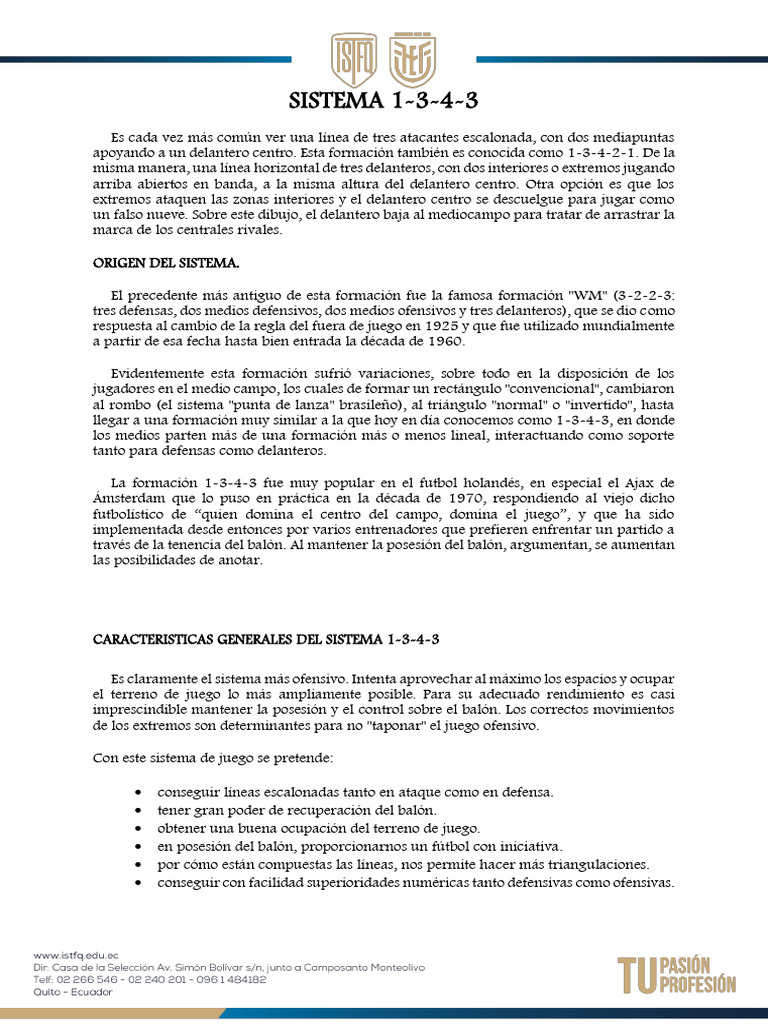 Sistema 1 3 4 3 2023 WGVR PDF Defensor Asociaci n De F tbol