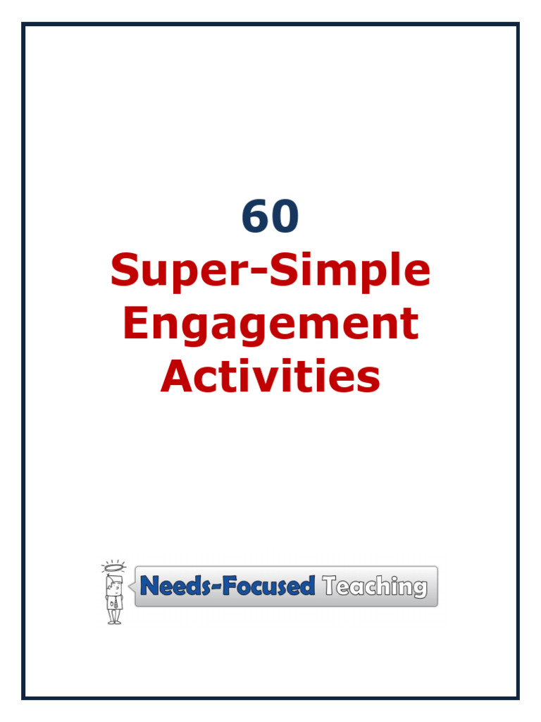 60 Quick Engagement Activities | PDF | Reading Comprehension | Cognition