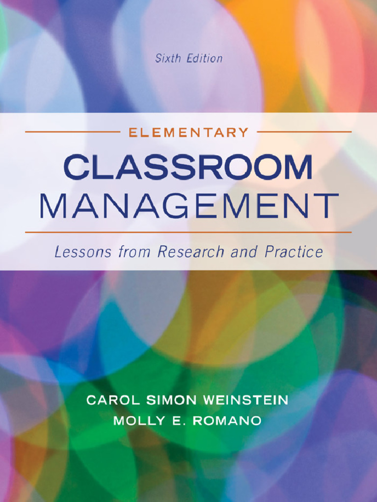 Elementary Classroom Management - Lessons From Research and - Carol ...