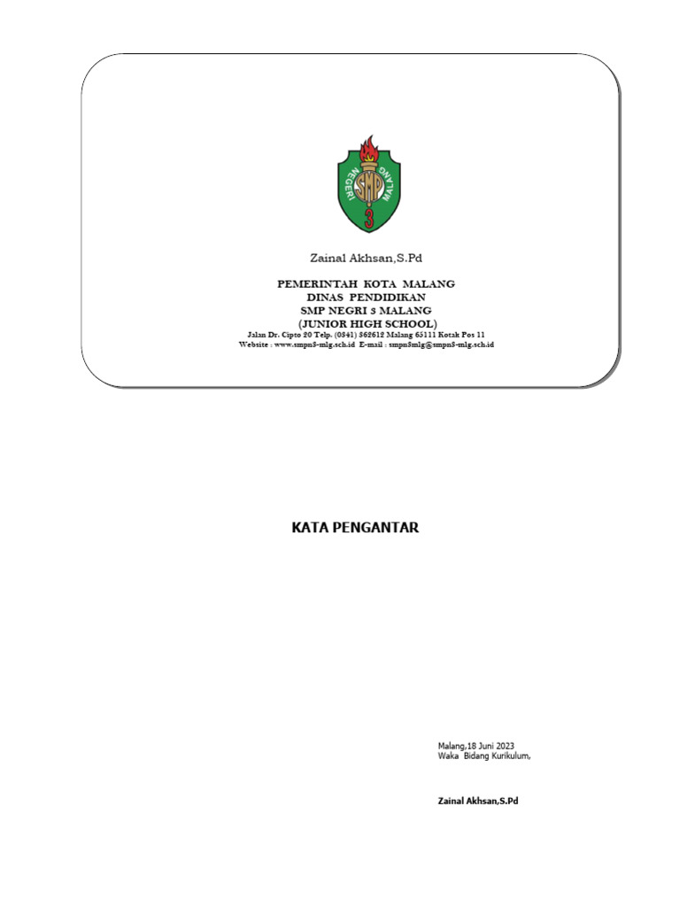 Program Kerja Kurikulum 2023 2024 | PDF