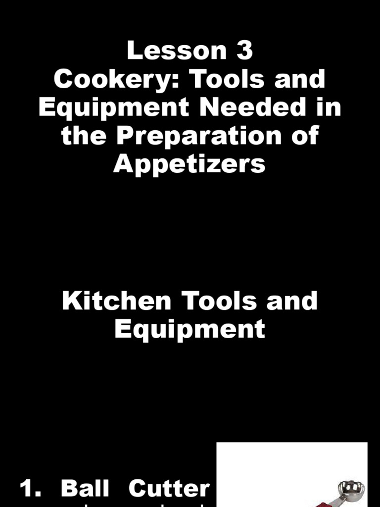 TLE 9 - Lessons 3 and 4 | PDF | Hors D'oeuvre | Food And Drink Preparation