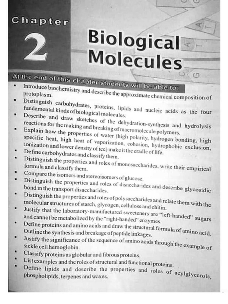 Chapter 2 Bio Book 11 Class KPK Board | PDF