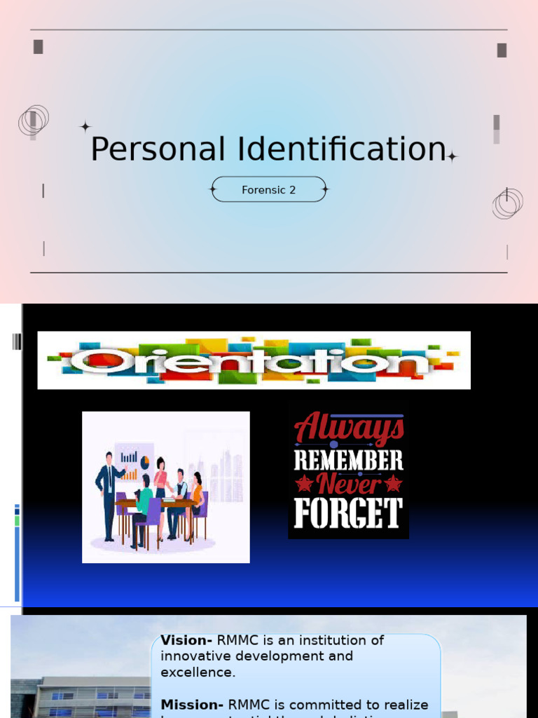 Personal Identification Introduction | PDF | Crimes | Crime & Violence