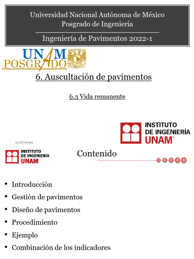 Definición de Vida Remanente en Pavimentos | PDF