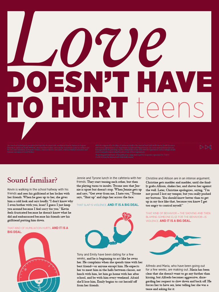SOCIAL SELF Love Doesnt Have To Hurt | PDF | Adolescence | Violence