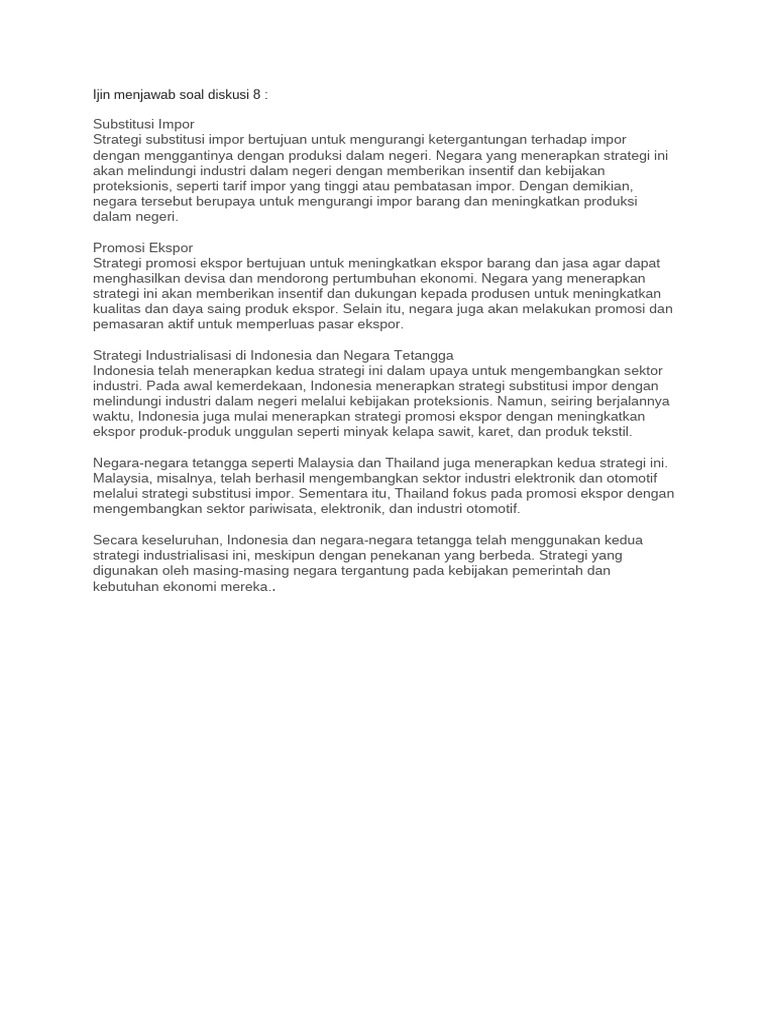 Ijin Menjawab Soal Diskusi 8 | PDF | Ilmu Sosial