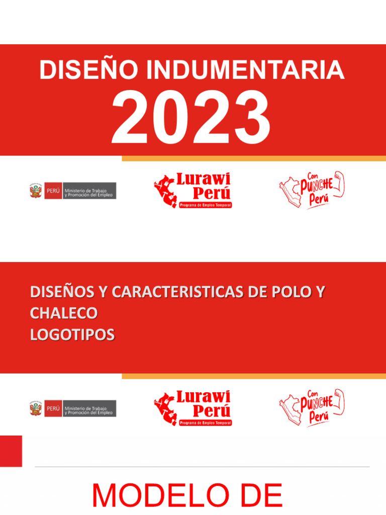 Diseño Indumentaria Lurawi 2023 Ministerio de Trabajo | PDF