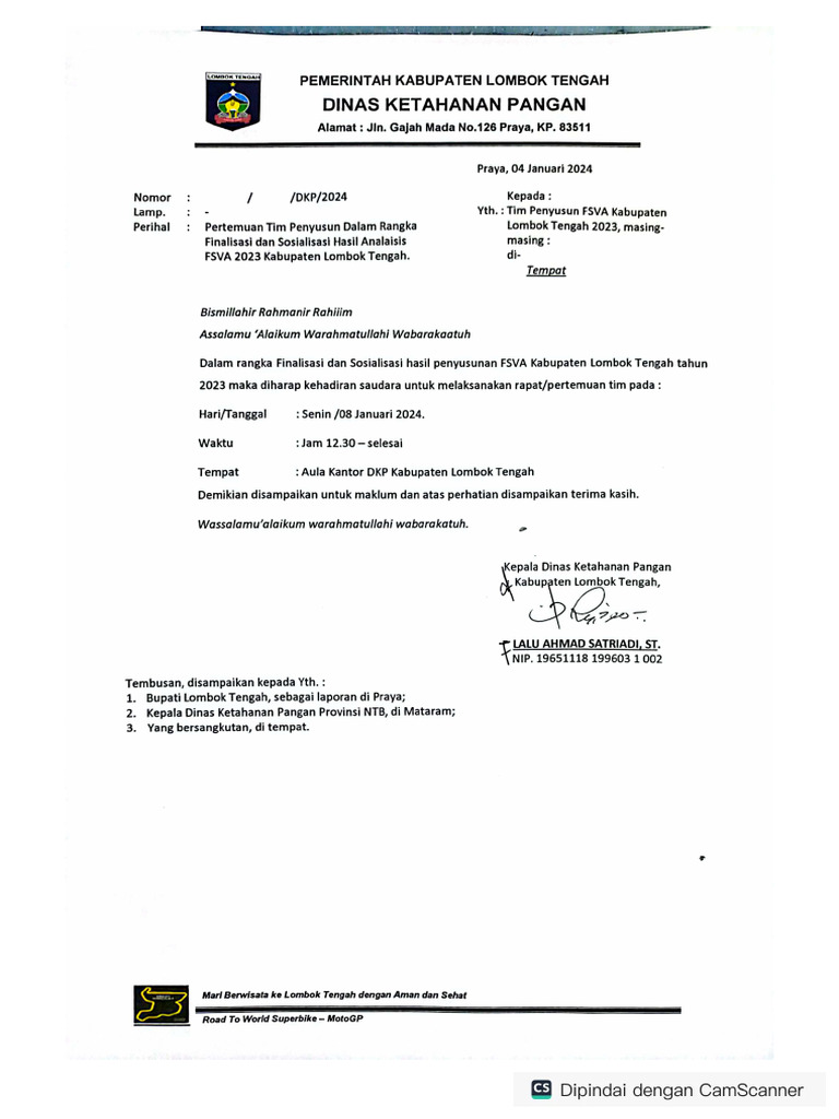 Undangan Finalisasi FSVA 2023 | PDF