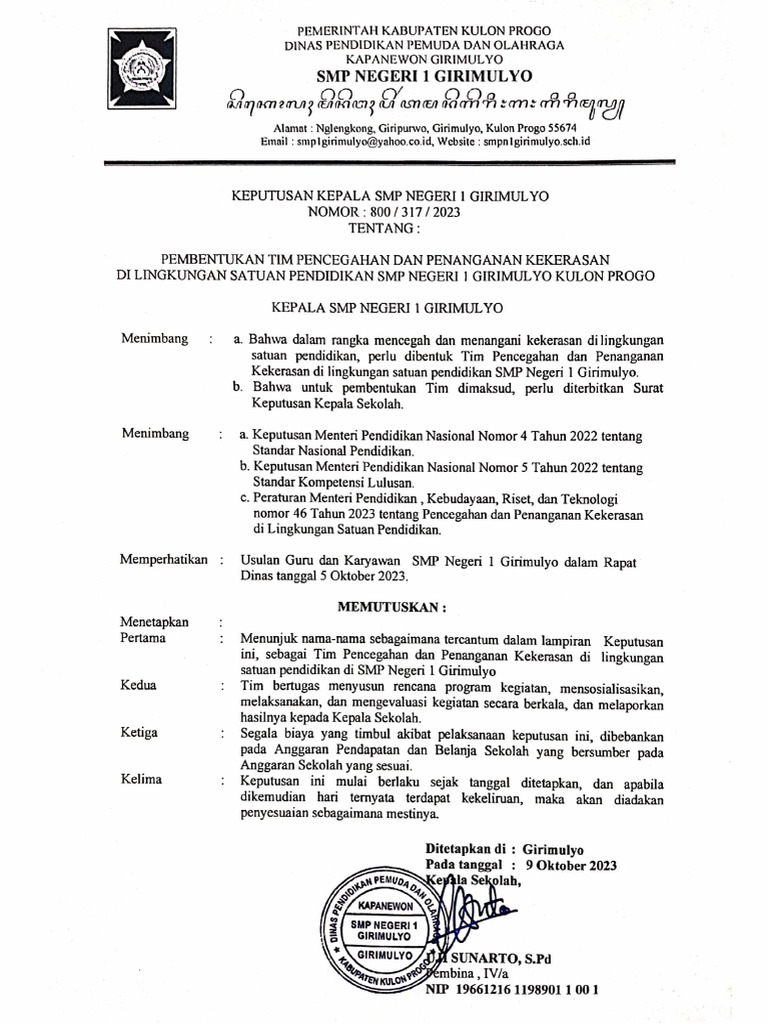 SK Tim TPPK | PDF