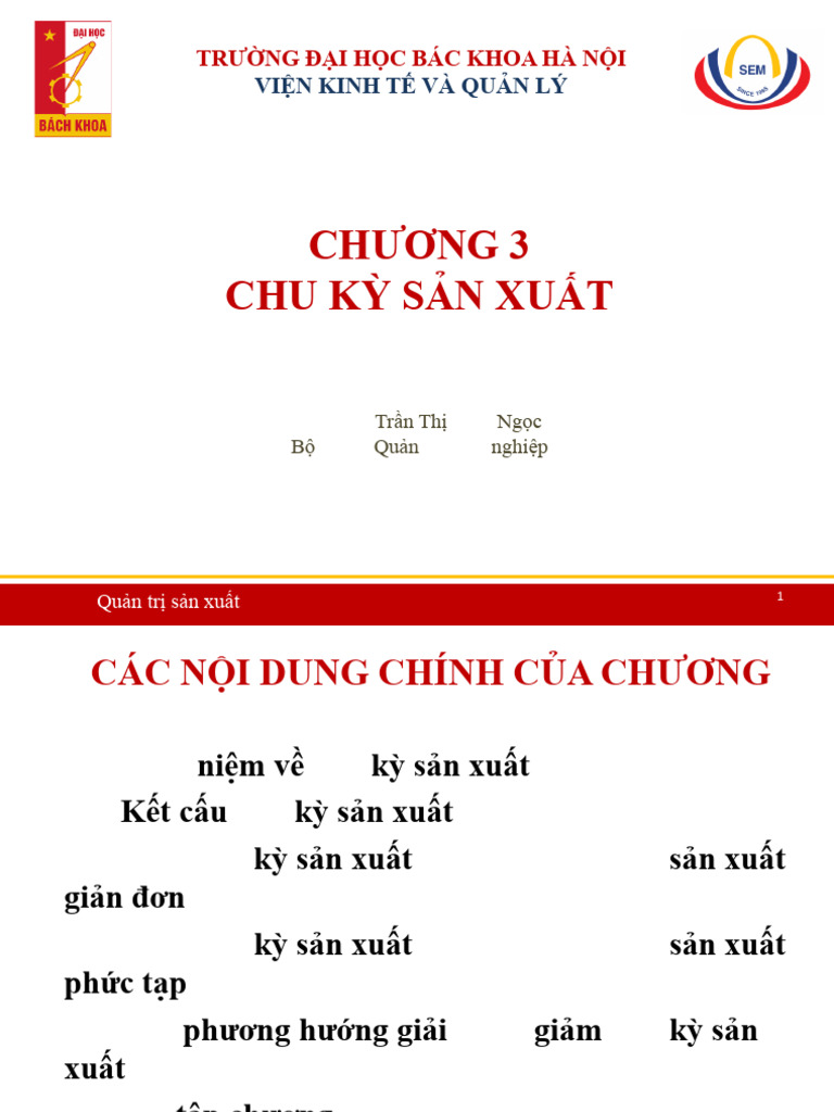 Chuong 3-Chu Ky San Xuat-Bl-Final | PDF