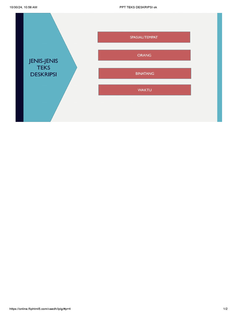 PPT TEKS DESKRIPSI ok | PDF