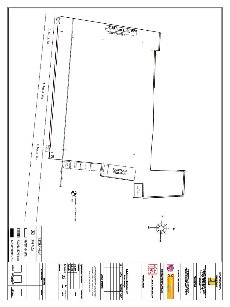 Layout Keamanan dan Pagar Keet | PDF