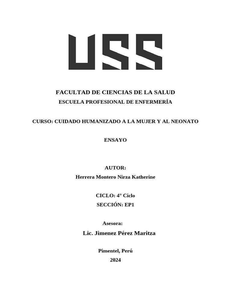 Herrera Montero Nirza EA1 | PDF | El embarazo | Endotelio