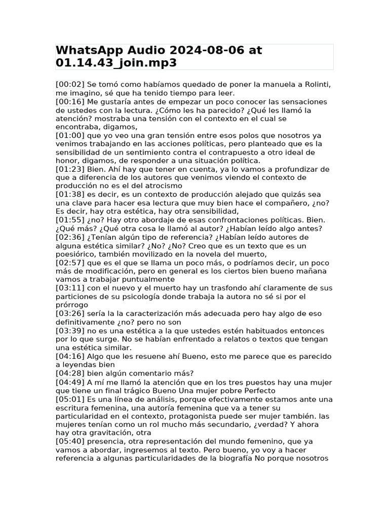 18 de Junio Transcripta | PDF | Novelas | Nación