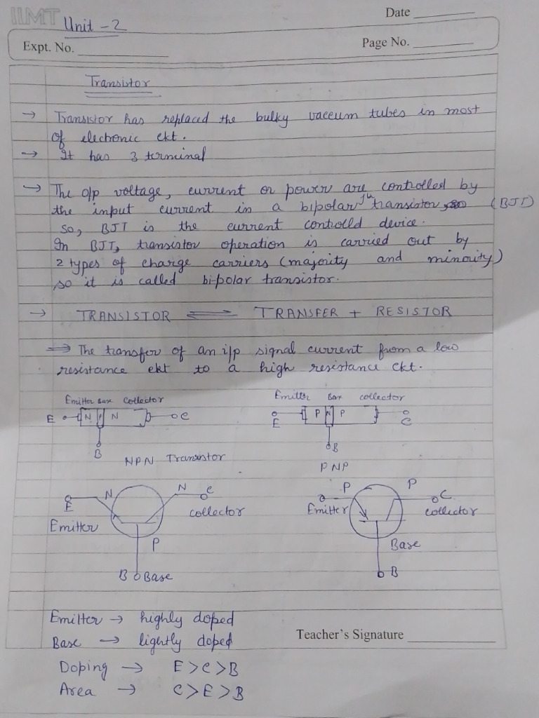Transistors (BJT) | PDF