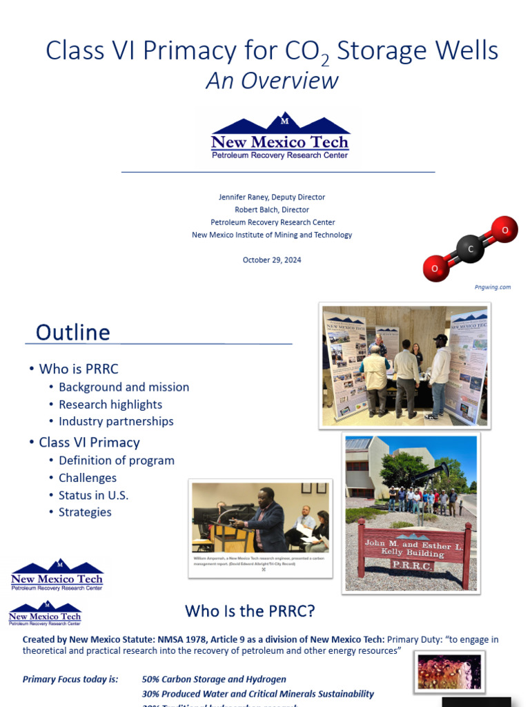 Class VI Primacy Raney 10.29.24 Final | PDF | Carbon Capture And ...